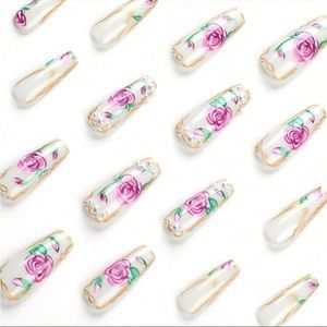 Rebellious Rose | Makeup | 24pcsset Spring Summer Rose Printed French ...